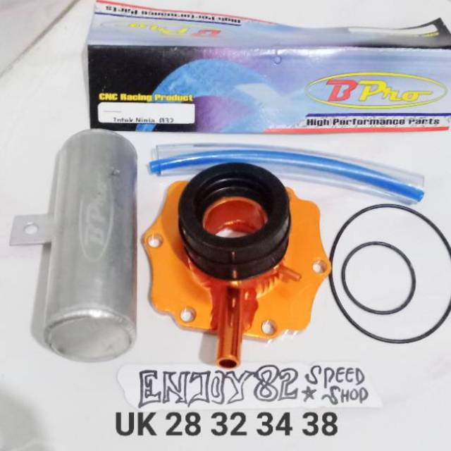 Jual Intek Intake Manipold Bpro Ninja 150 R & RR Uk 28 30 32 34 mm ...
