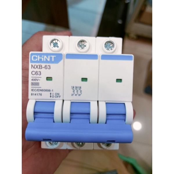 Jual MCB CHINT NXB-63 3PHASE 6KA 2A,4A,32A,50A,63A | Shopee Indonesia