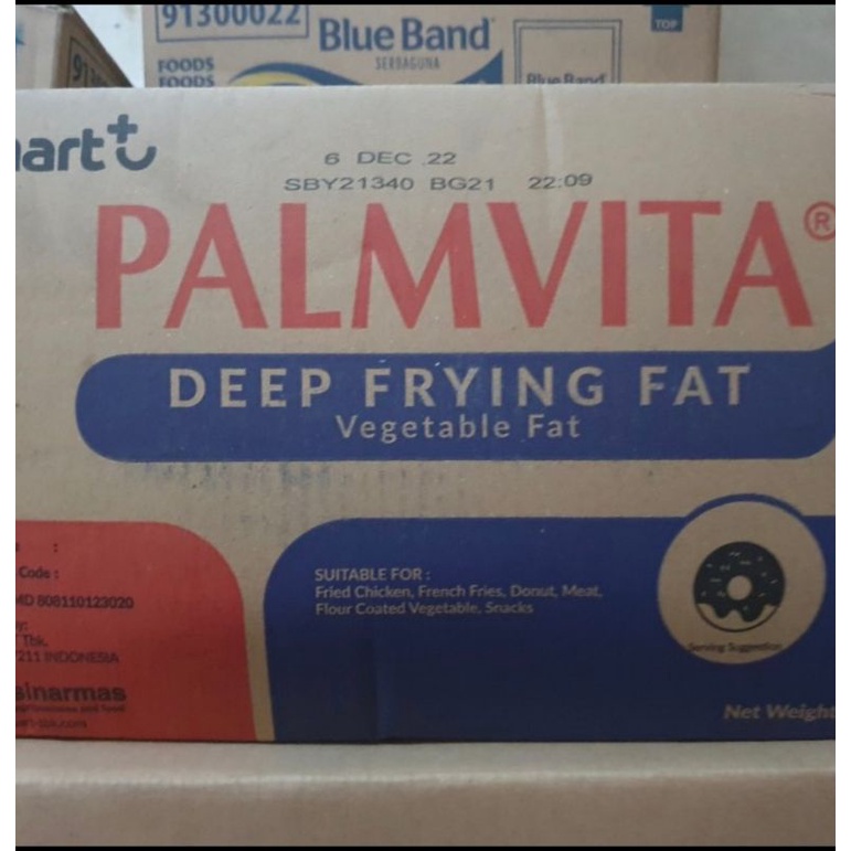 Jual Palmvita Frying Fat Minyak Padat 15kg Kargo | Shopee Indonesia