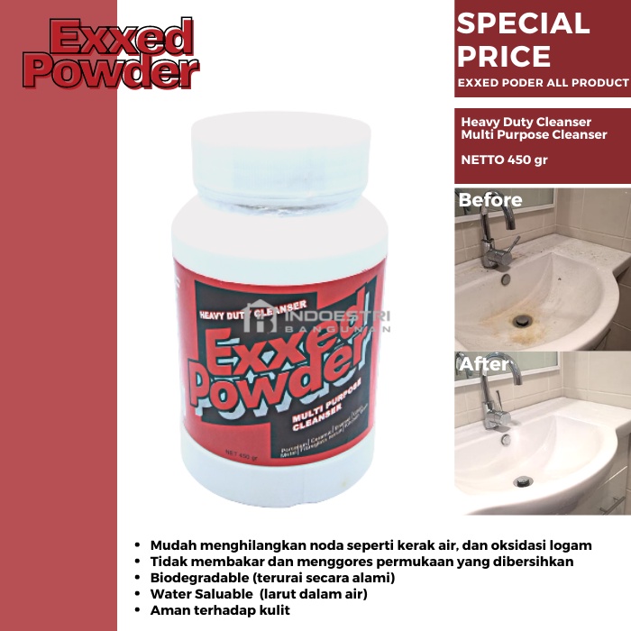 Jual Exxed Powder / Pembersih Kerak Keramik / Pembersih Porcelain 450 ...