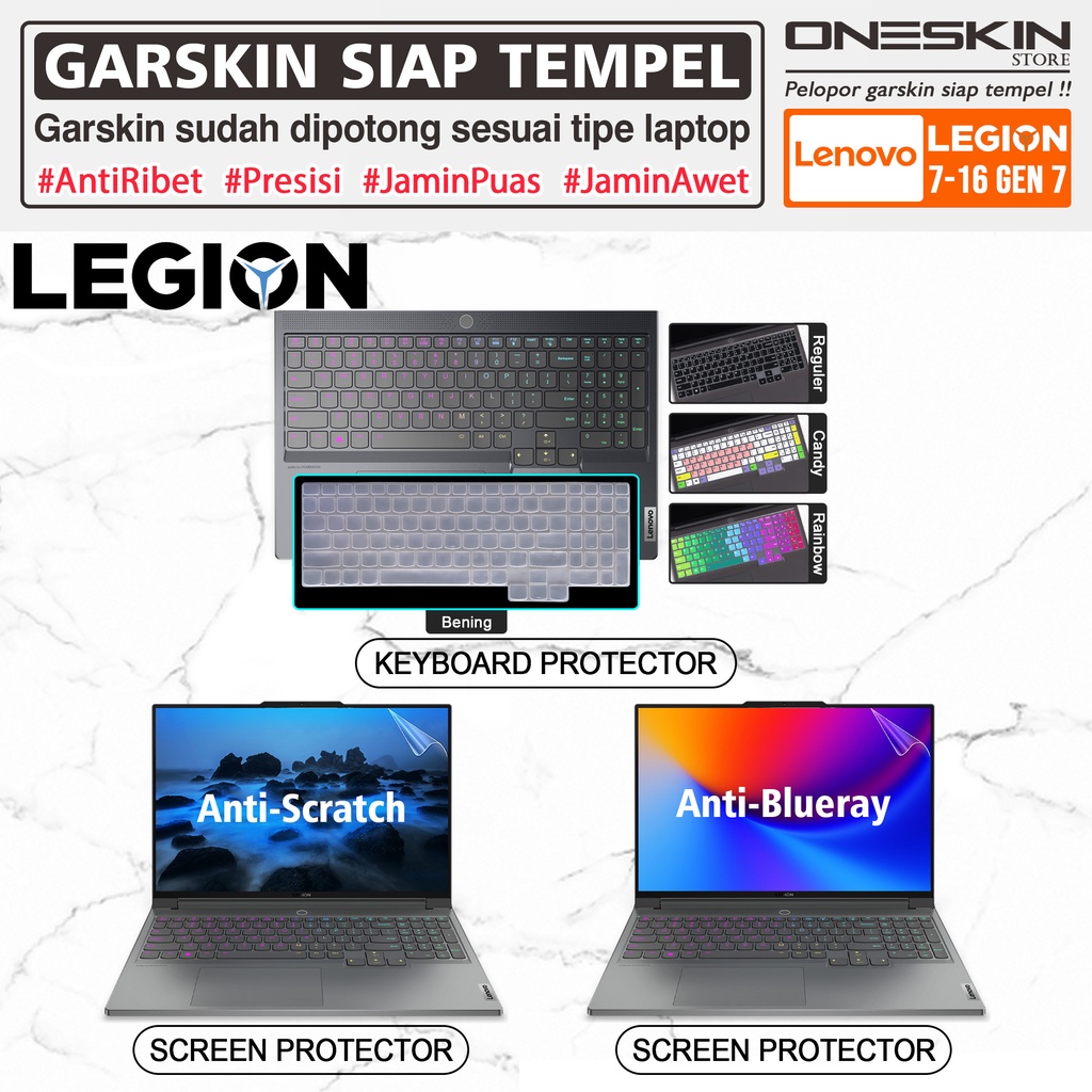 Jual Garskin Sticker Laptop Pelindung Screen Keyboard Protector Lenovo ...
