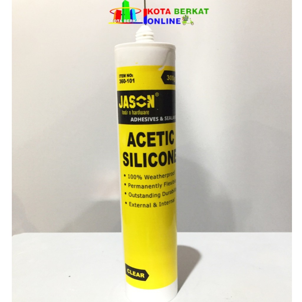 Jual LEM SILICONE JASON / LEM KACA JASON CLEAR (BENING) | Shopee Indonesia