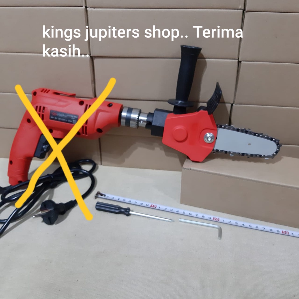 Jual JADI ADAPTOR GERGAJI JLD atau DEKWE pasang di bor 10mm 13mm KAYU ...