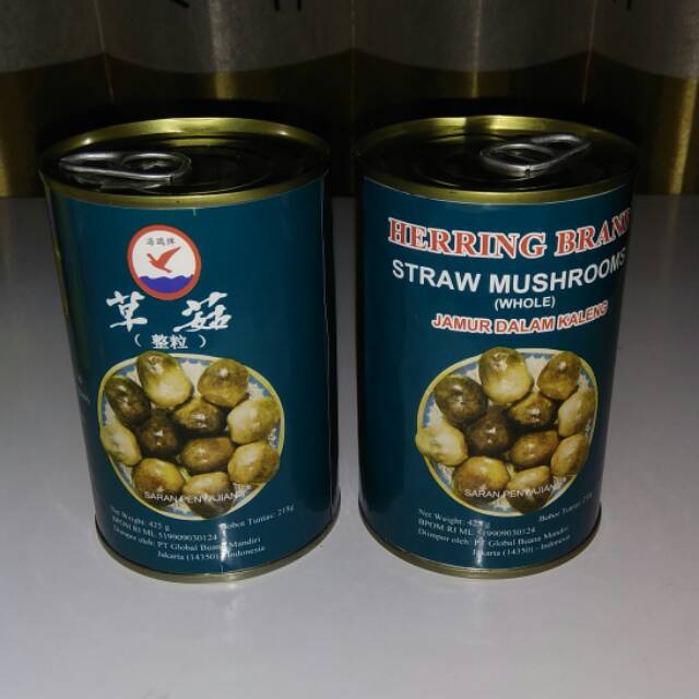 Jual Jamur Merang dalam kaleng Herring Brand / canned / sayur kaleng ...