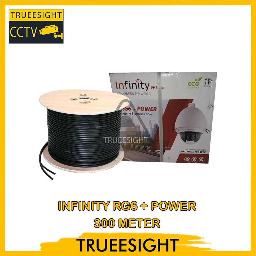 Jual KABEL CCTV INFINITY RG6 + POWER 300M | Shopee Indonesia