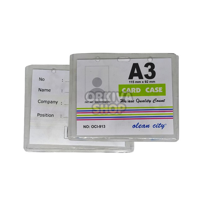 Jual ID Card Case Olean City A3 OCI-913 (115x92MM) TIDUR (4 pcs ...