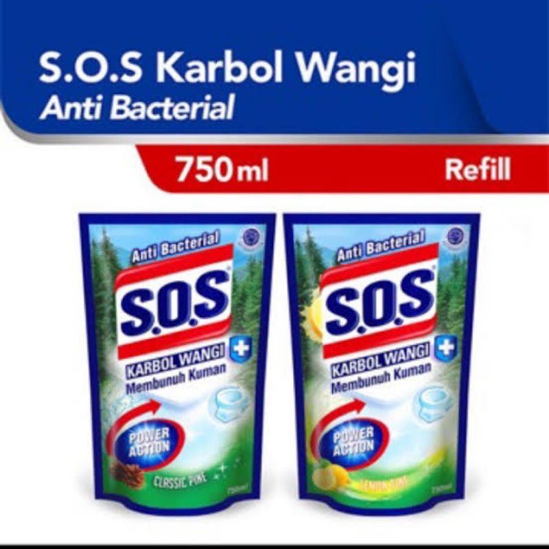 Jual SOS Karbol Wangi anti Bacterial 750ml - SOS Karbol Anti Bakteri ...