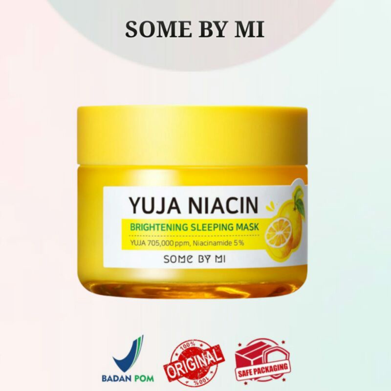 Jual (BPOM) SOMEBYMI Yuja Niacin Brightening Sleeping Mask 20gr,60gr ...