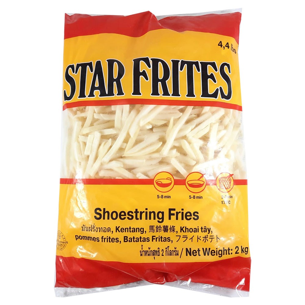 Jual Frozen Food Shoestring Star Frites 2kg | Kentang Goreng | Shopee ...