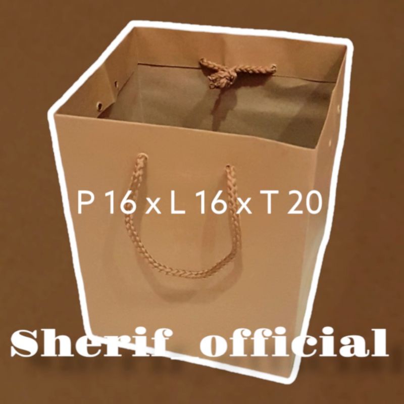 Jual paper bag 16x16x20 paperbag kardus paper bowl P16 L16 T20 paper ...