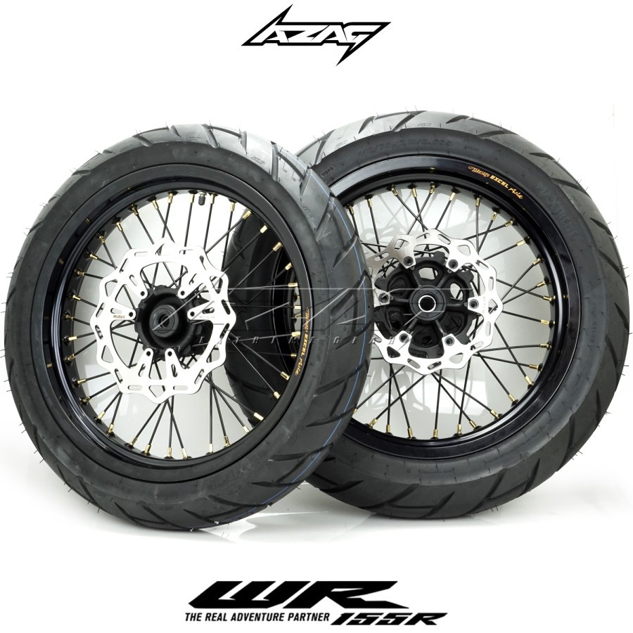 Jual BANSET WHEELSET SUPERMOTO WR155 EXCEL BLACK TROMOL EXPEDITION FDR ...