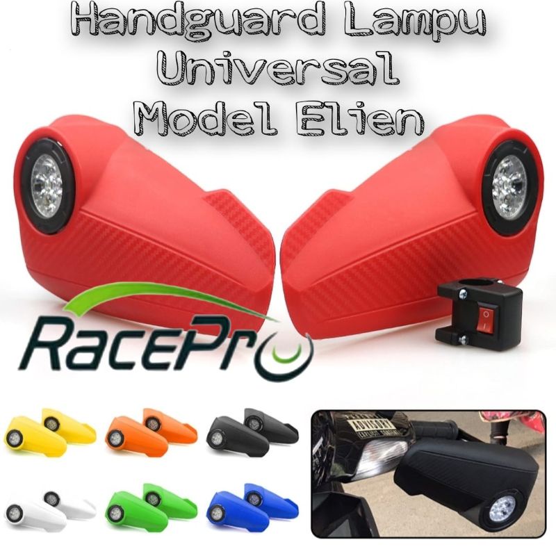 Jual Handguard Led Motor Model Elien Handguard Lampu Tembak 4 Mata ...