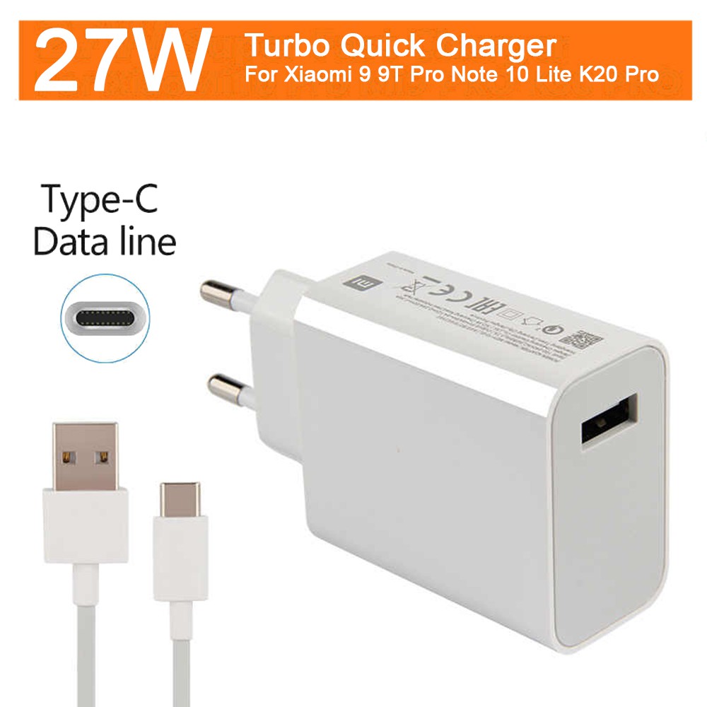 Jual Charger Xiaomi 27Watt Original 100% Mi Turbo Charger USB Type C ...