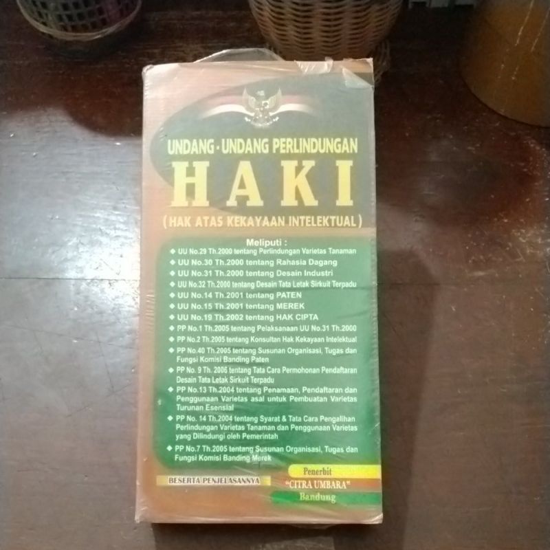 Jual Undang-undang Perlindungan HAKI ( Hak Atas Kekayaan Intelektual ... Jual Undang-undang Perlindungan HAKI ( Hak Atas Kekayaan Intelektual ...