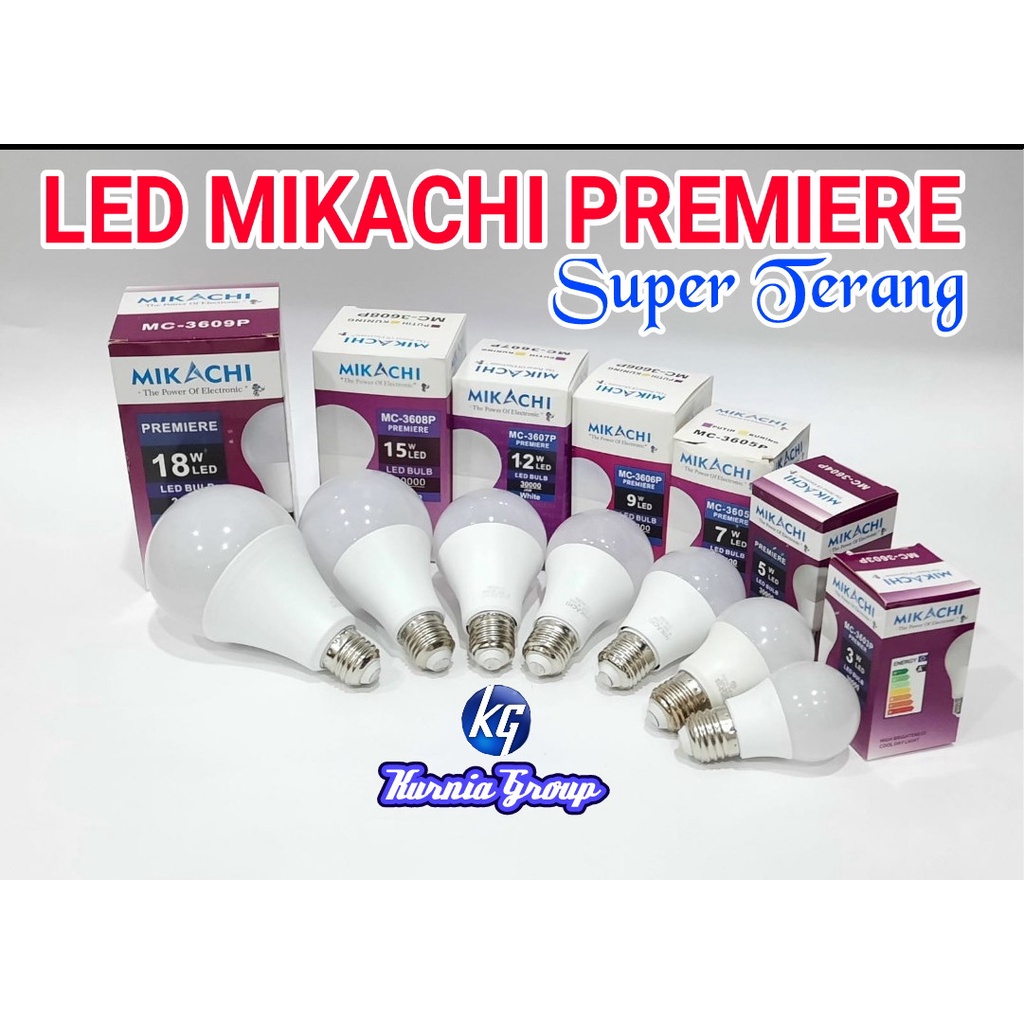 Jual Lampu LED 15w 18w 25w MIKACHI Premier Putih Super Terang Premium ...