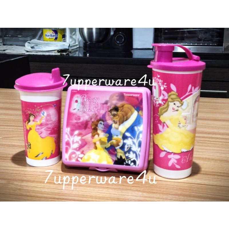 Jual tupperware rare princess beauty n the beast set | Shopee Indonesia
