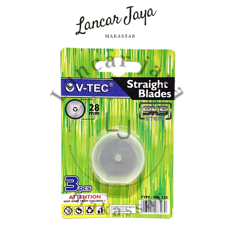 Jual Refill Rotary Cutter RBL 328 V-TEC VTEC Straight Blade 28mm ...