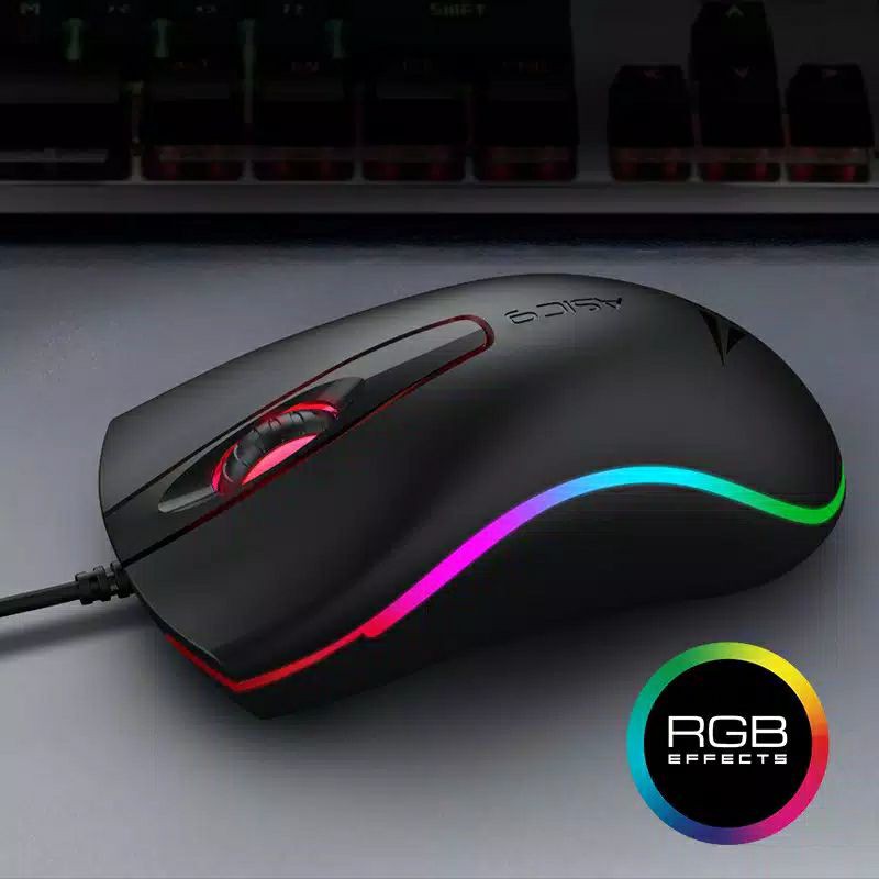 Jual Gaming Mouse Asic 9 RGB FX 1000CPI Wired by Alcatroz | Shopee ...