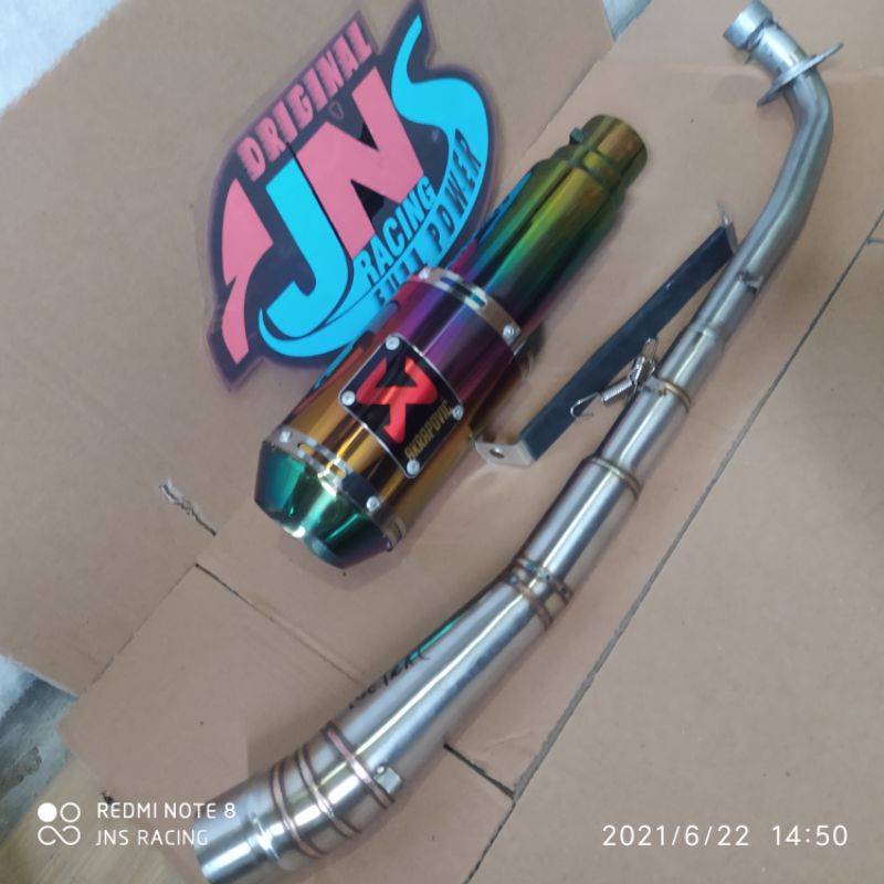 Jual KNALPOT AKRAPOVIC WAVE 110/100 WAVE DASH 110/125FI WAVE ALPHA FUTURE 125 HONDA EX5 DREAM ...