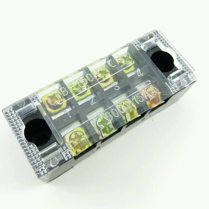 Jual terminal block blok kabel 2x4 8 pin kecil TB 1504 Fort | Shopee ...