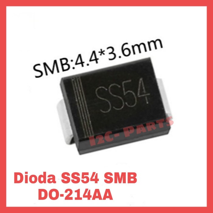 Jual DIODA SS54 SMB 5A 1N5824 SMD DO-214AA SCHOTTKY BARRIER RECTIFIER ...