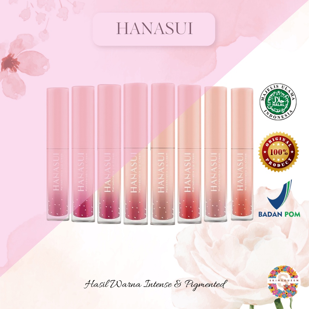 Jual Hanasui Mattedorable Lip Cream (100% ORIGINAL & BPOM) | Shopee ...