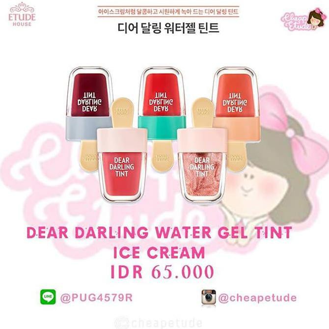 Jual Etude House Dear Darling Water Gel Tint ICE CREAM | Shopee Indonesia