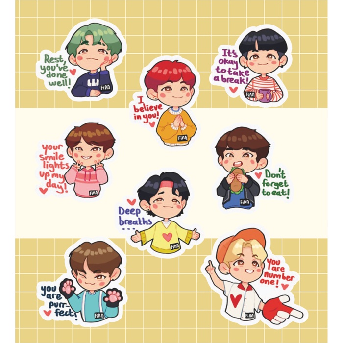 Jual KPOP Sticker Sheet: Blackpink, NTC, Exo, BTS | Shopee Indonesia