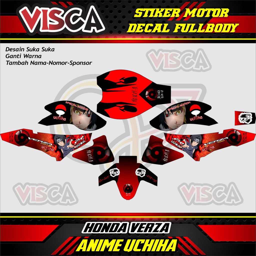 Jual decal VERZA decal VERZA decal VERZA full body VERZA ANIME UCHIHA ...