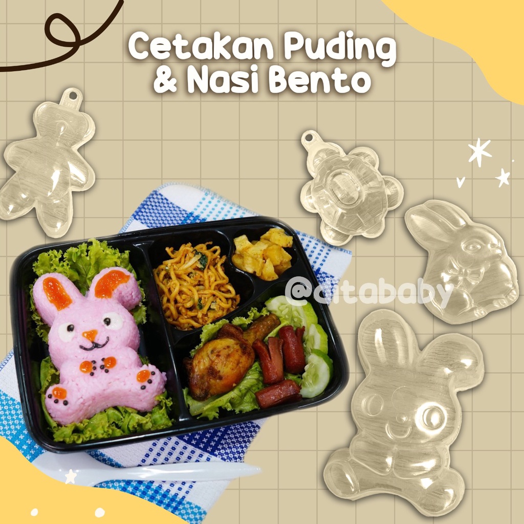 Jual Tusukan Garpu Bento buah Karakter,Cetakan Nasi,Telur, Roti Cetakan ...