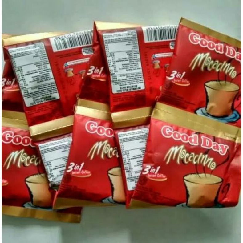 Jual Good Day Mocacinno Moka 20 gr Kopi Instan [10 sachet] 1 Renceng ...