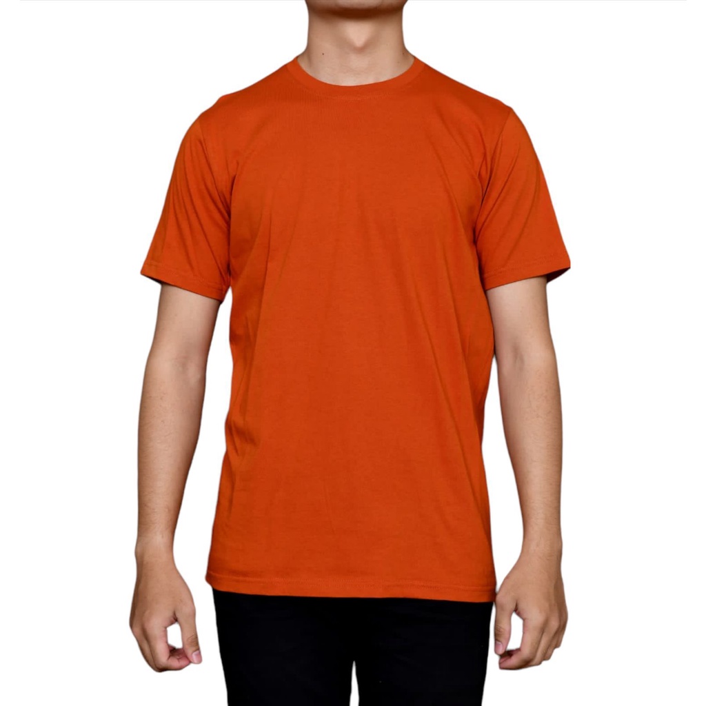 Jual Kaos Polos BRICK / Atasan Pria Merah Bata Premium | Shopee Indonesia