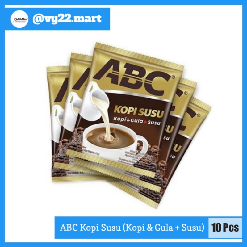 Jual Kopi ABC Susu Kopi+Gula+Susu 1 Rcg = 10 Sachet | Shopee Indonesia