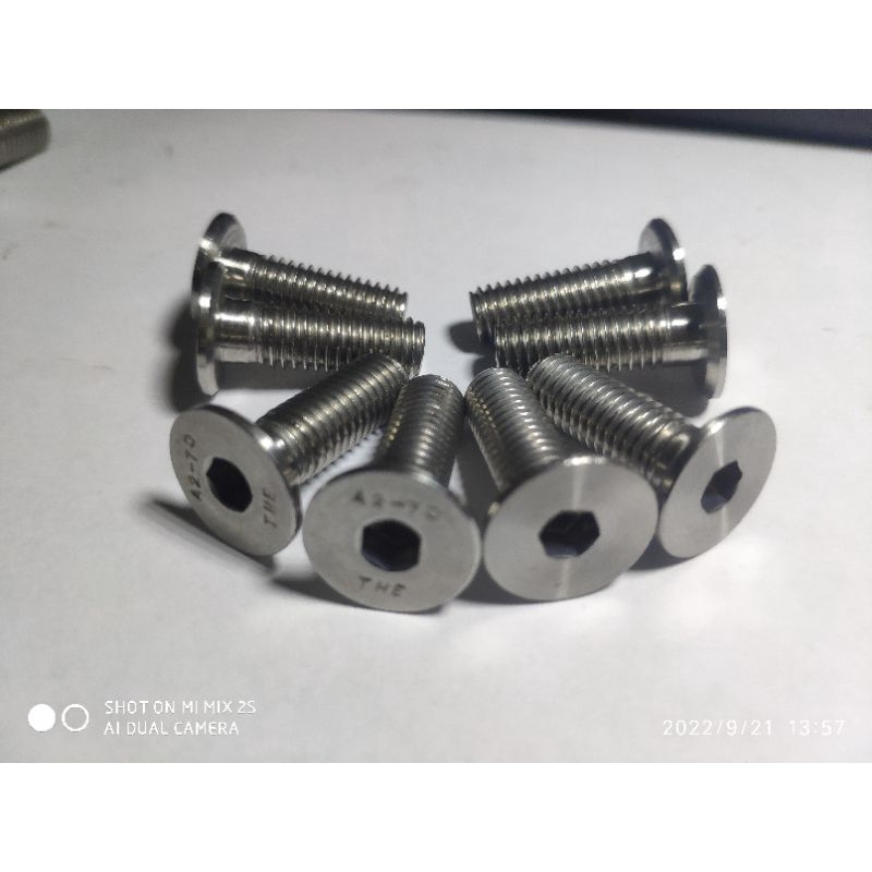 Jual baut 12 baut piringan cakram asli stainless bukan besi chrome baut M8 atau drat 12 | Shopee ...