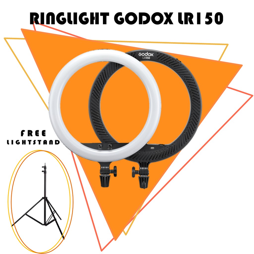Jual Ringlight Godox LR150 / LR-150 Black Free LightStand | Shopee ...