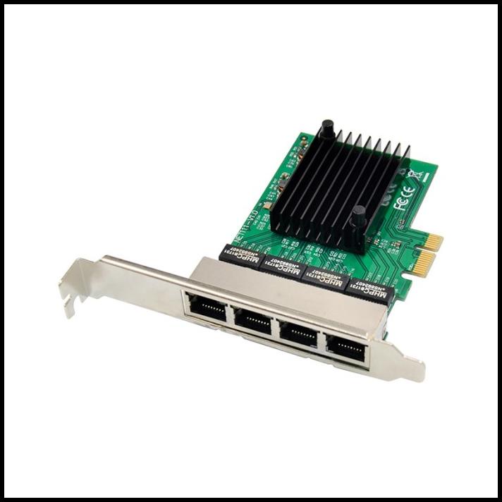 Jual Lan Card Quad 4 Port 1000 Gigabit Realtek Rtl8111 Pci Express Pcie ...
