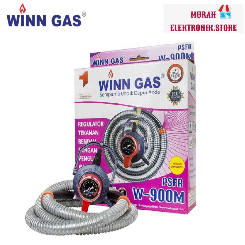 Jual PAKET RESMI Regulator Selang Winn Gas W900 M / Selang Paket ...