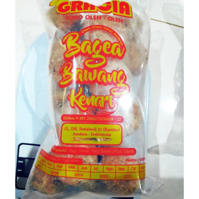 Jual Gracia Bagea Kenari Asin Rasa Bawang Putih Oleh-Oleh Jajanan ...