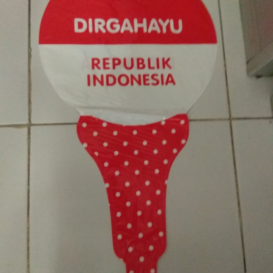 Jual BALON PLASTIK PENTUNG TEMA KEMERDEKAAN INDONESIA DIRGAHAYU ...