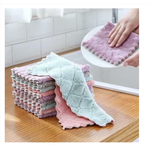 Jual Kain Lap Piring Kain Lap Kompor Kain Lap Cuci Piring Microfiber ...