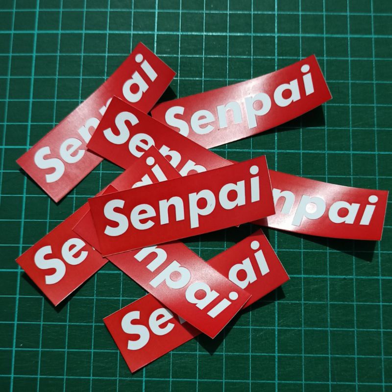 Jual Stiker Senpai - Parody Supreme | Shopee Indonesia