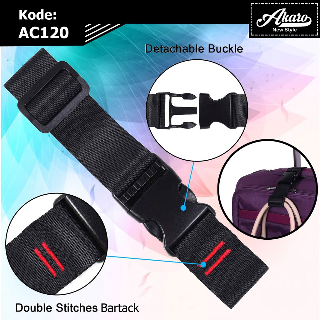 Jual Tali Koper AC120 | Strap Koper | Pengikat Tas | Luggage Strap ...