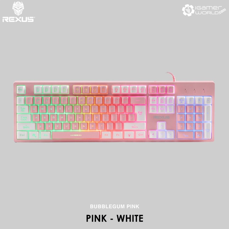 Jual Rexus Battlefire K9E Rainbow Fullsize Gaming Keyboard | Shopee ...