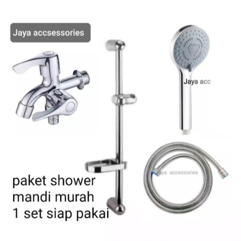 Jual kran shower mandi shower tiang paket lengkap shower tiang set | Shopee Indonesia