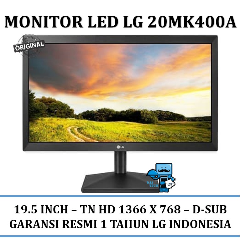 Jual Monitor LED LG 20MK400A 19.5 Inch - Resmi | Shopee Indonesia