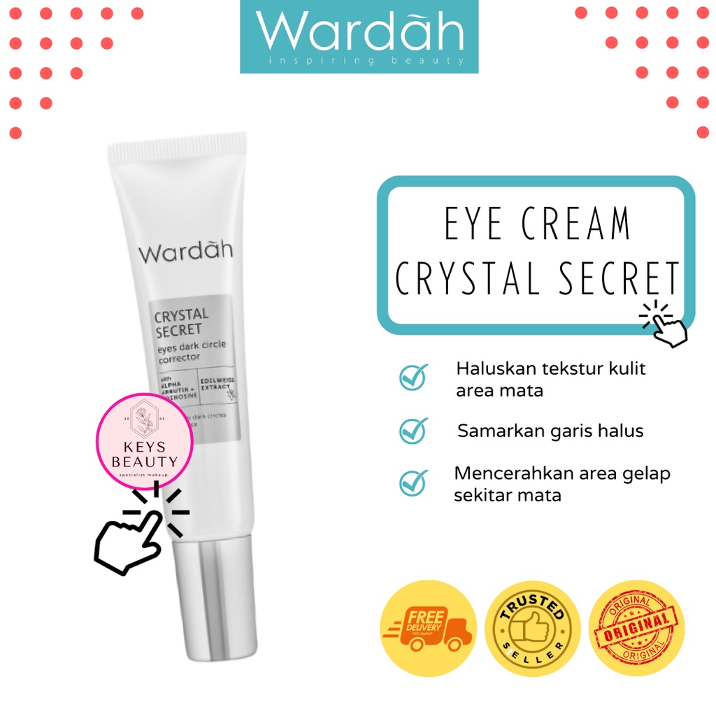 Jual Wardah Crystal Secret Eyes Dark Circle Corrector 10 ml (krim mata ...