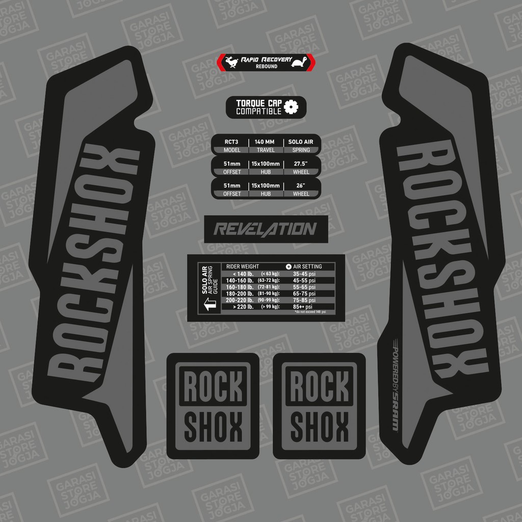 Jual Stiker Fork Rockshox Revelation RCT3 | Shopee Indonesia