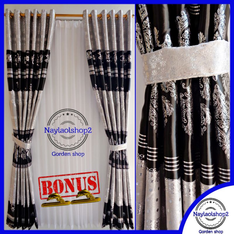 Jual GORDEN rumah Hordeng JENDELA MINIMALIS MOTIF TERBARU PRINTING ...