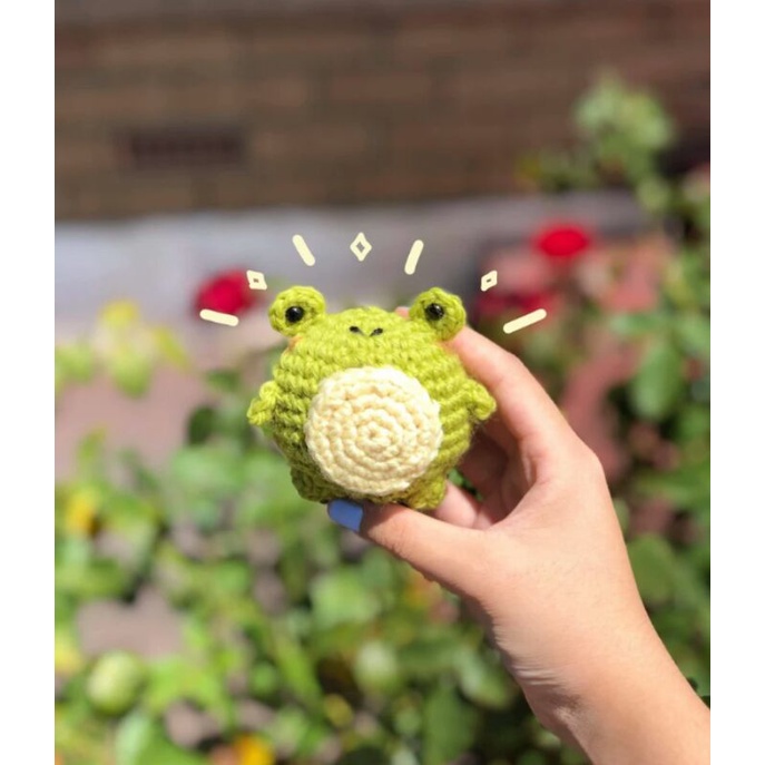 Jual keychain chonky frogy | keycham gantungan kunci amigurumi rajut ...