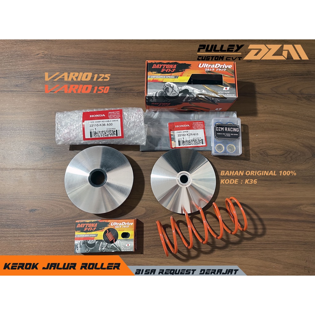 Jual PAKET upgrade pulley pully puli custom rumah roller roler VARIO ...